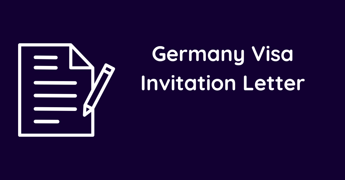 Germany Visa Invitation Letter
