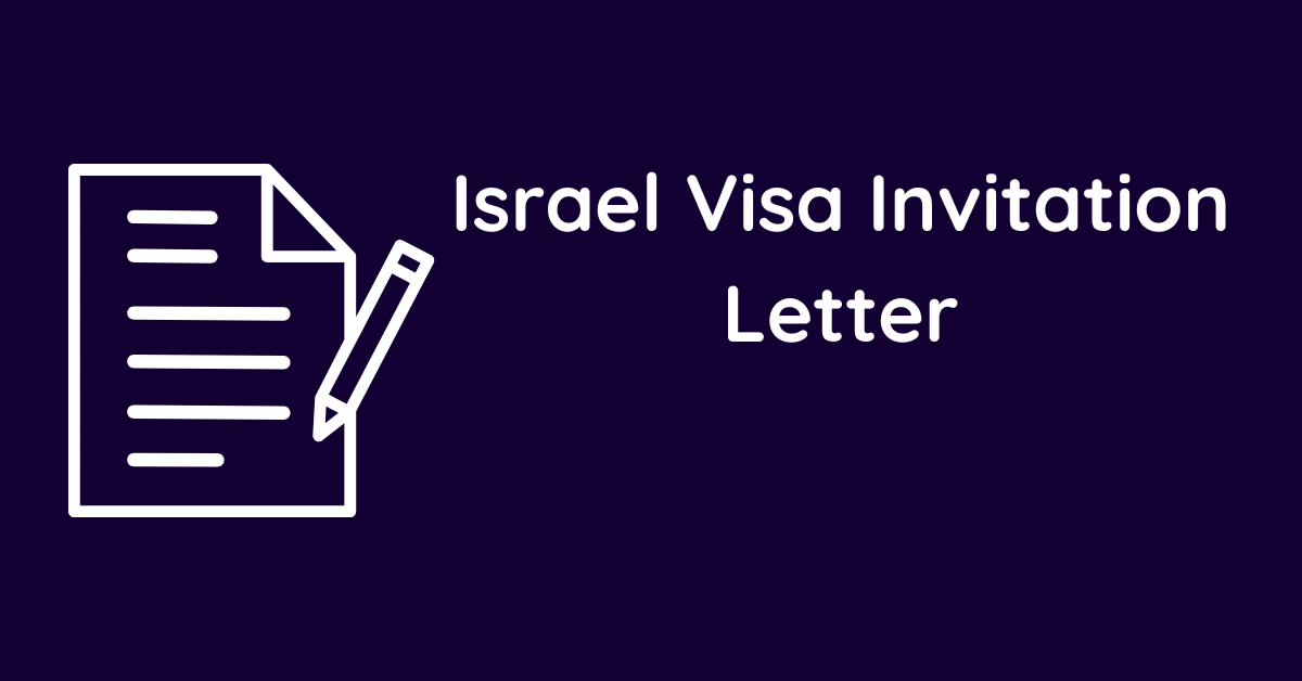 Israel Visa Invitation Letter