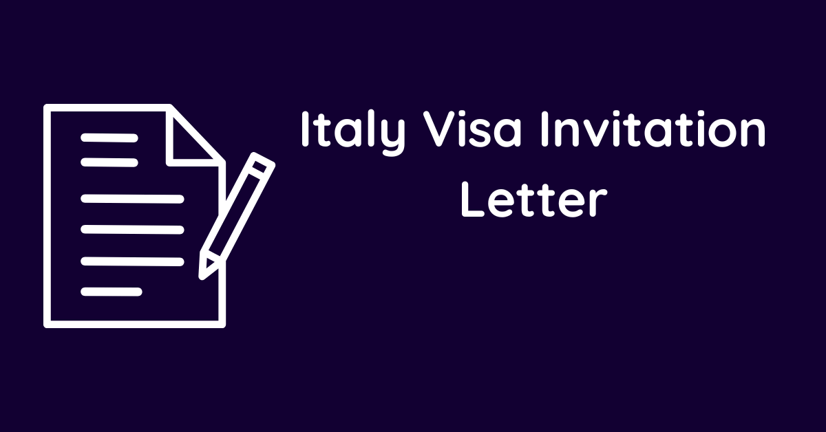 Italy Visa Invitation Letter